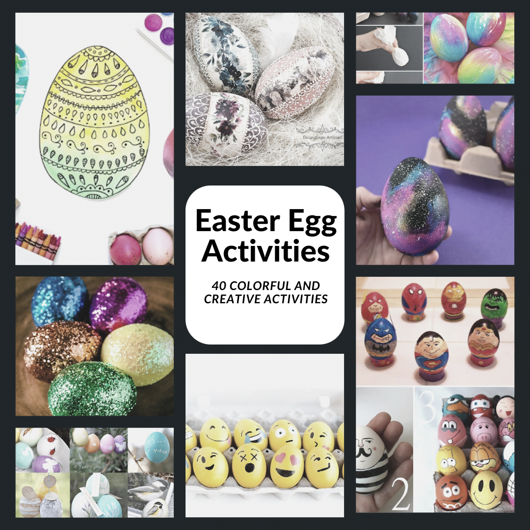 Easter Egg Activities - 40 Colorful And Creative Activities - Mommy Labs